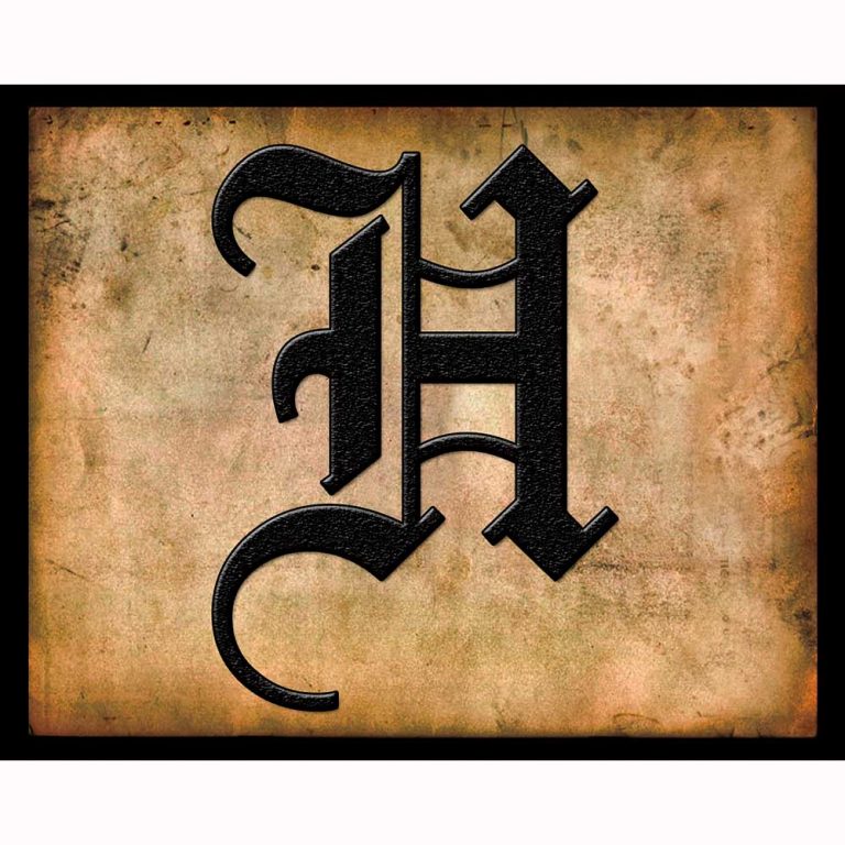 Olde English H - Night Light Designs