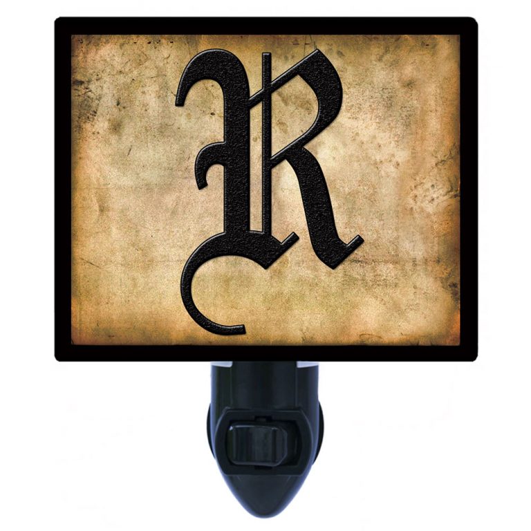 Olde English R - Night Light Designs