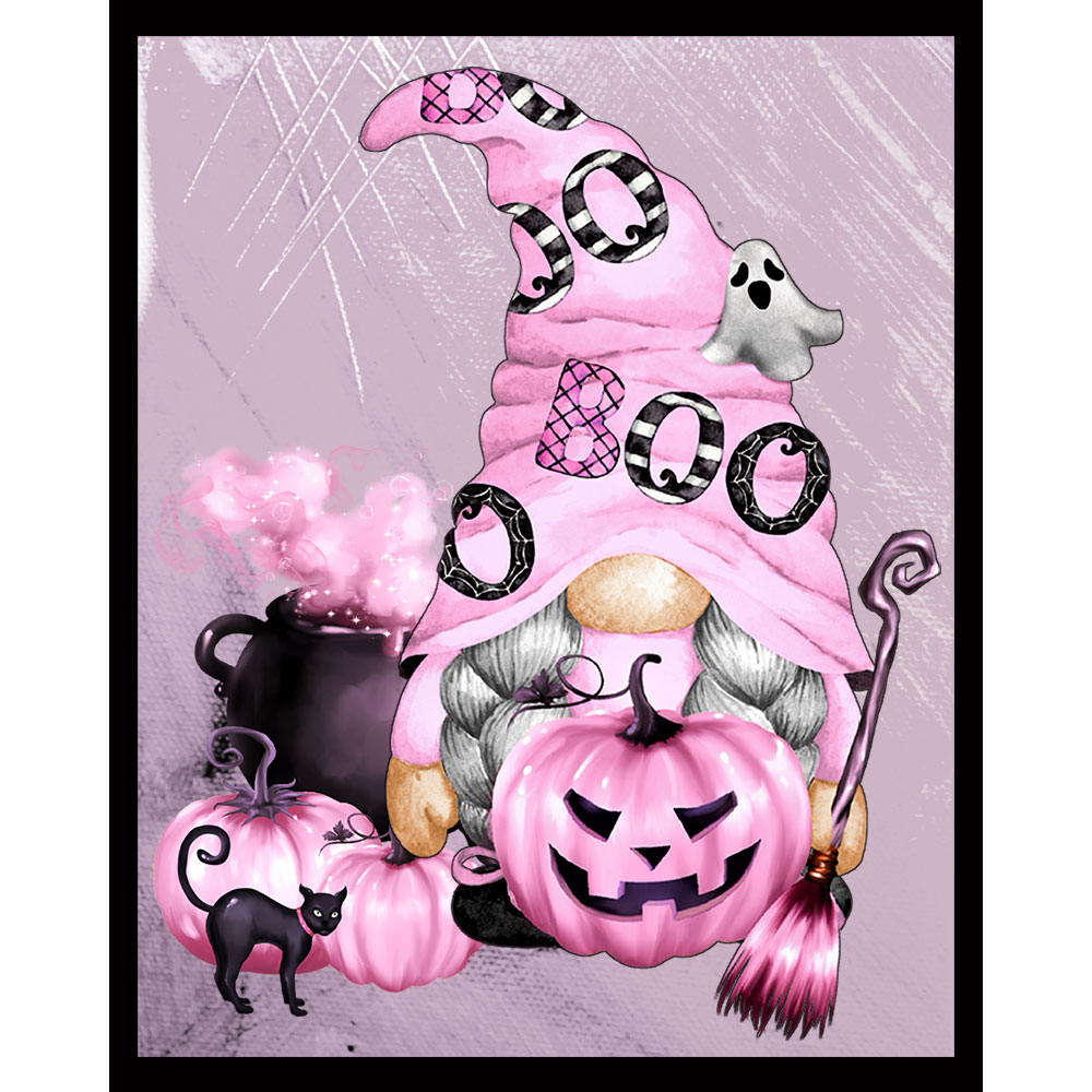 Pink Halloween Gnome Night Light Designs