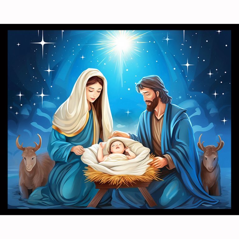 Blue Nativity - Night Light Designs