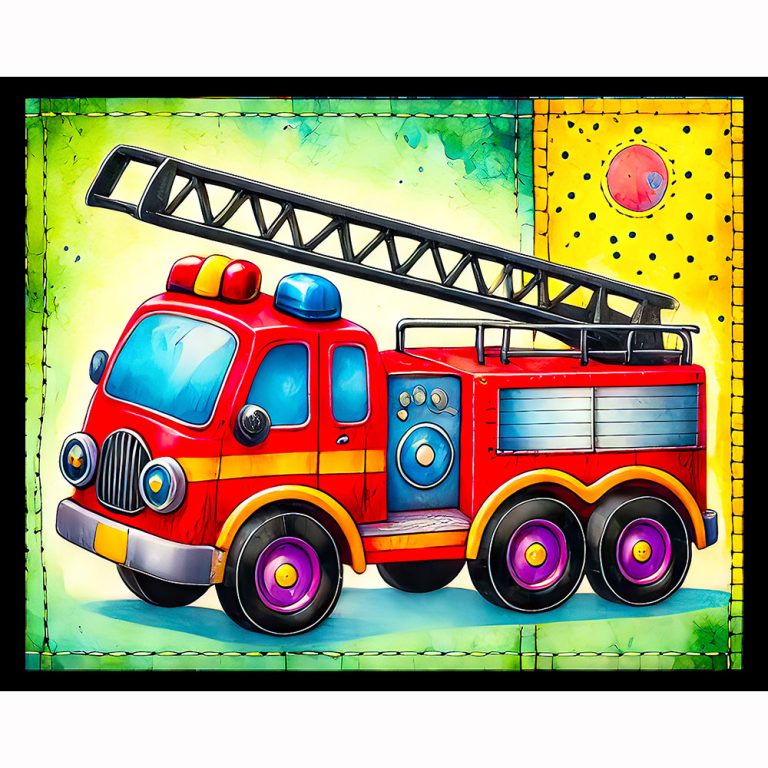 Zoom Hook and Ladder Firetruck - Night Light Designs