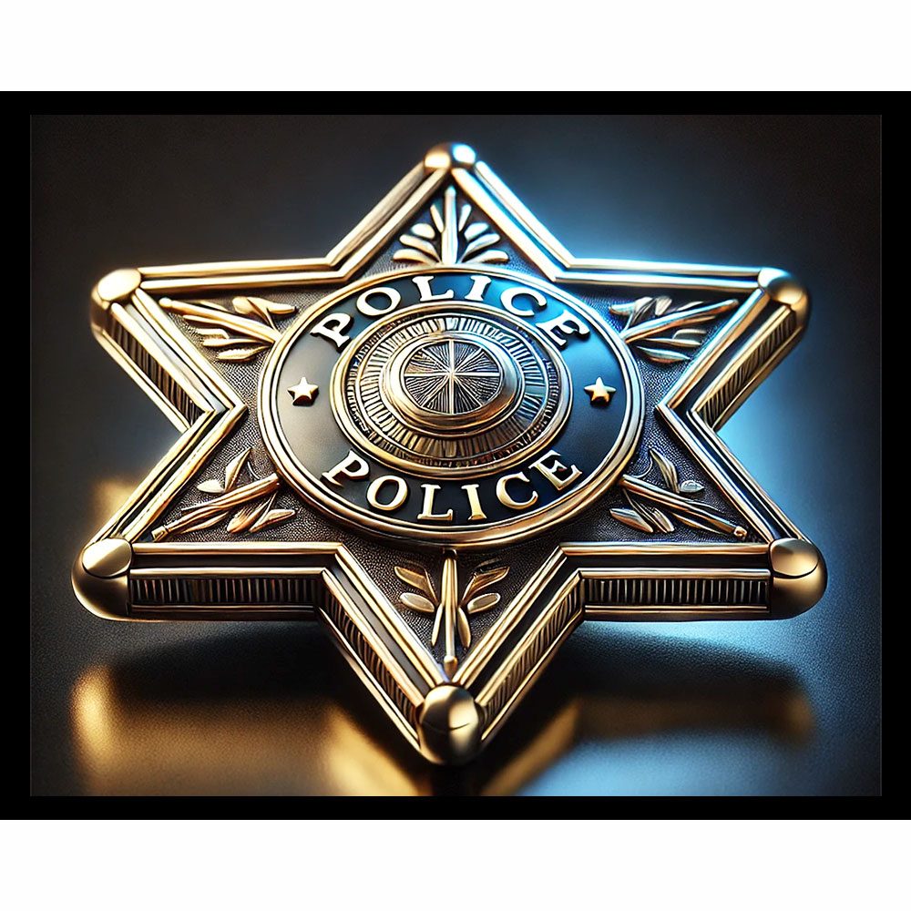 Police Star - Night Light Designs