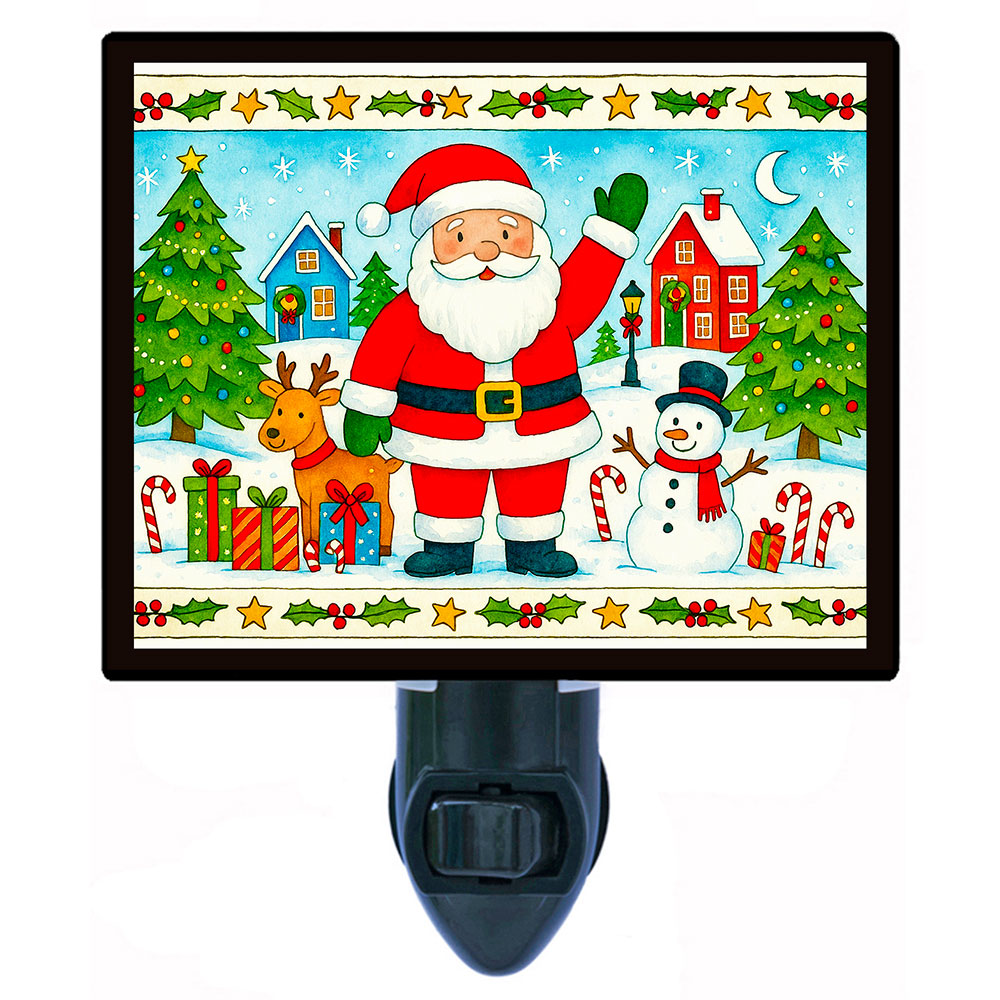 Holly Jolly Santa - Night Light Designs