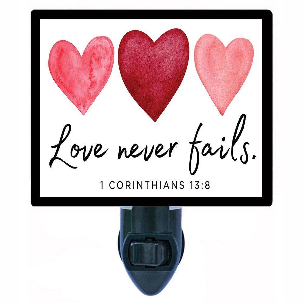 Love Never Fails - Night Light Designs