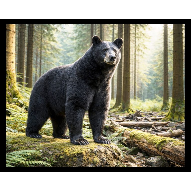 Black Bear at First Light - Night Light Designs